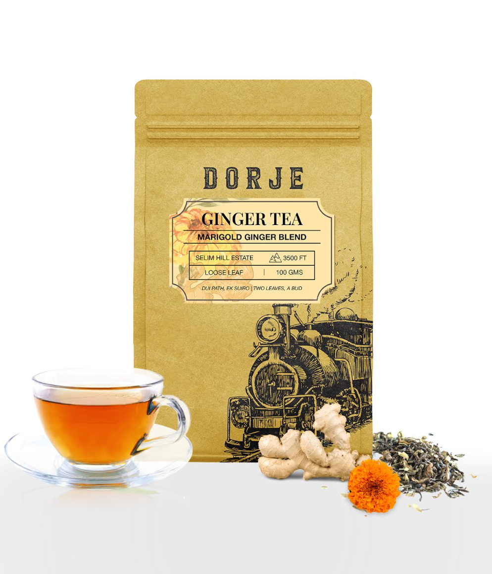 Marigold Ginger Tea | Flavoured Teas from Darjeeling | Dorje Teas
